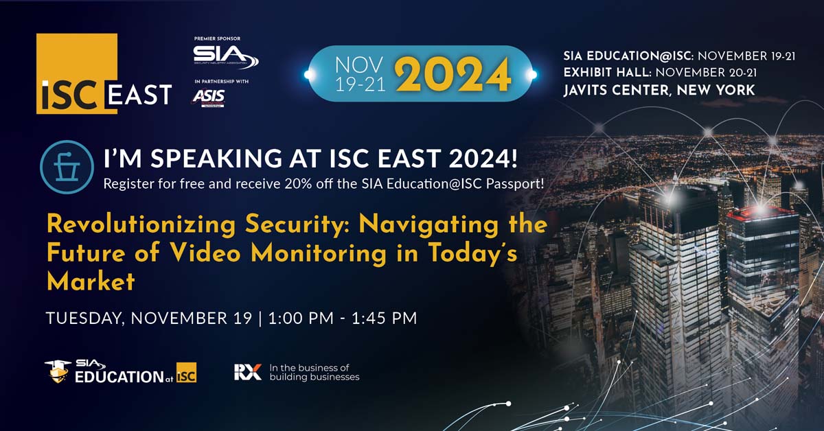 ISC East | November 19-21, 2024 | Javits Center, New York